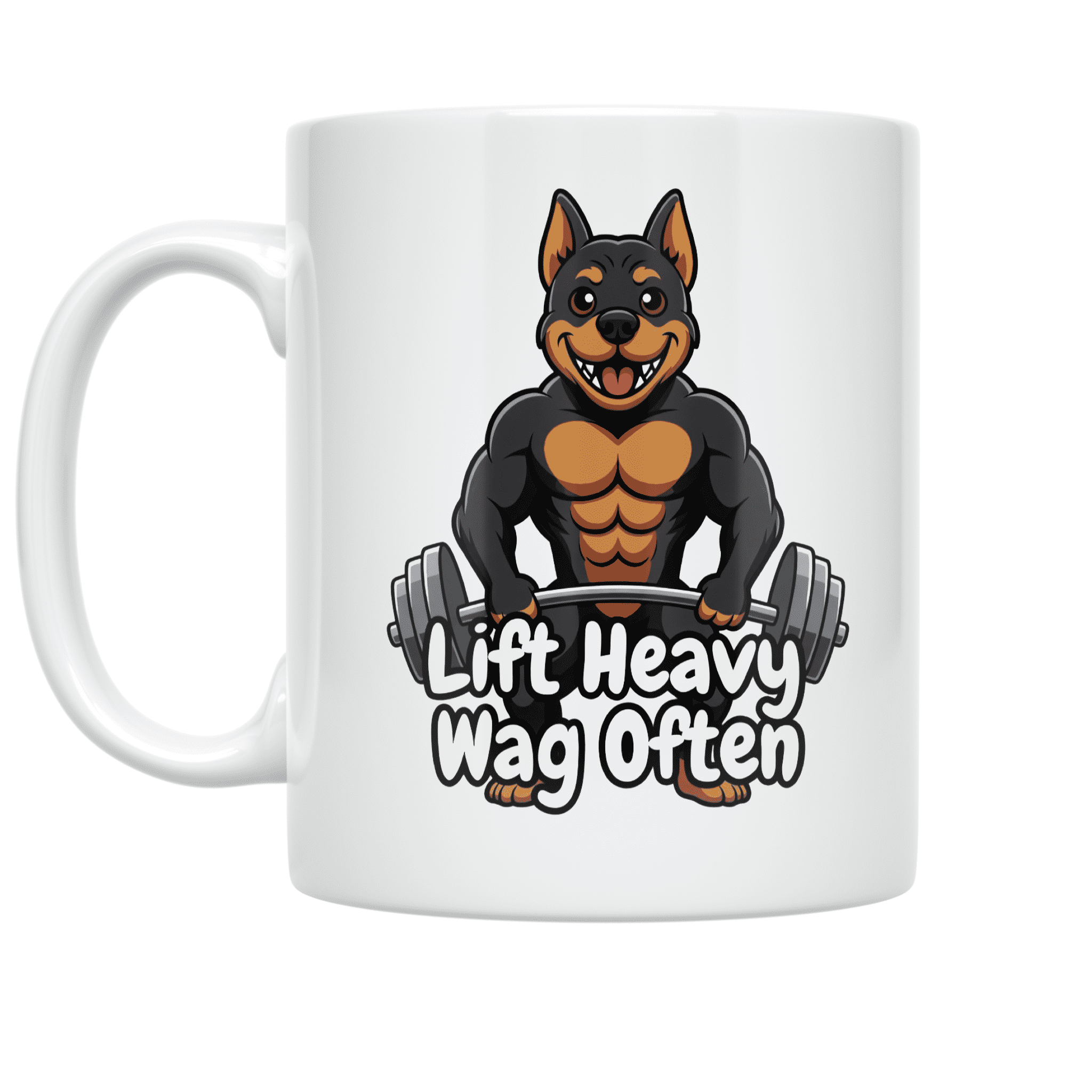 Lift Heavy Wag Often - Dog Fitness Enthusiast - 11 oz Ceramic Coffee ...