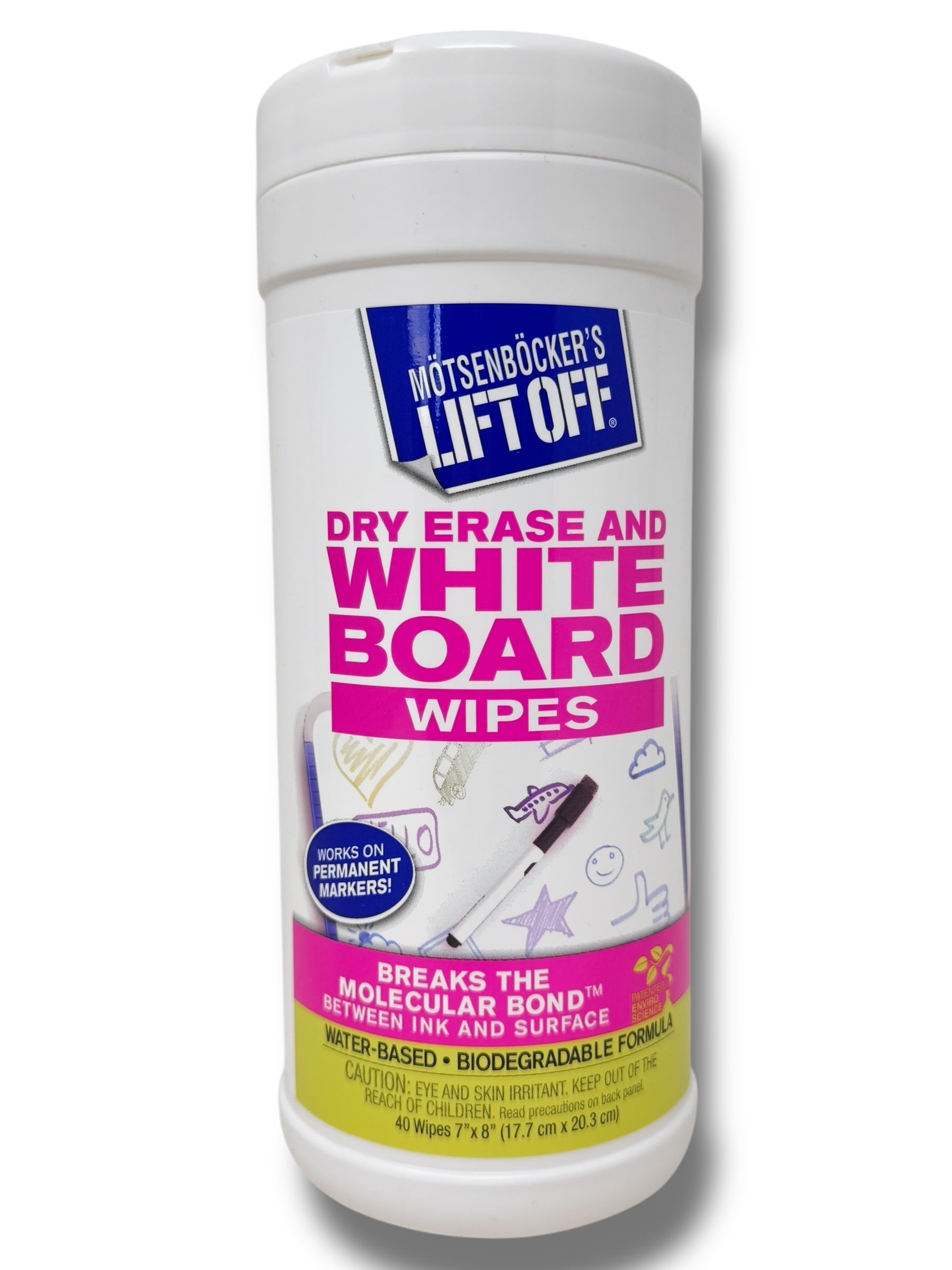 Lift Off - Dry Erase & White Board Wipes (40 pack) - Walmart.com