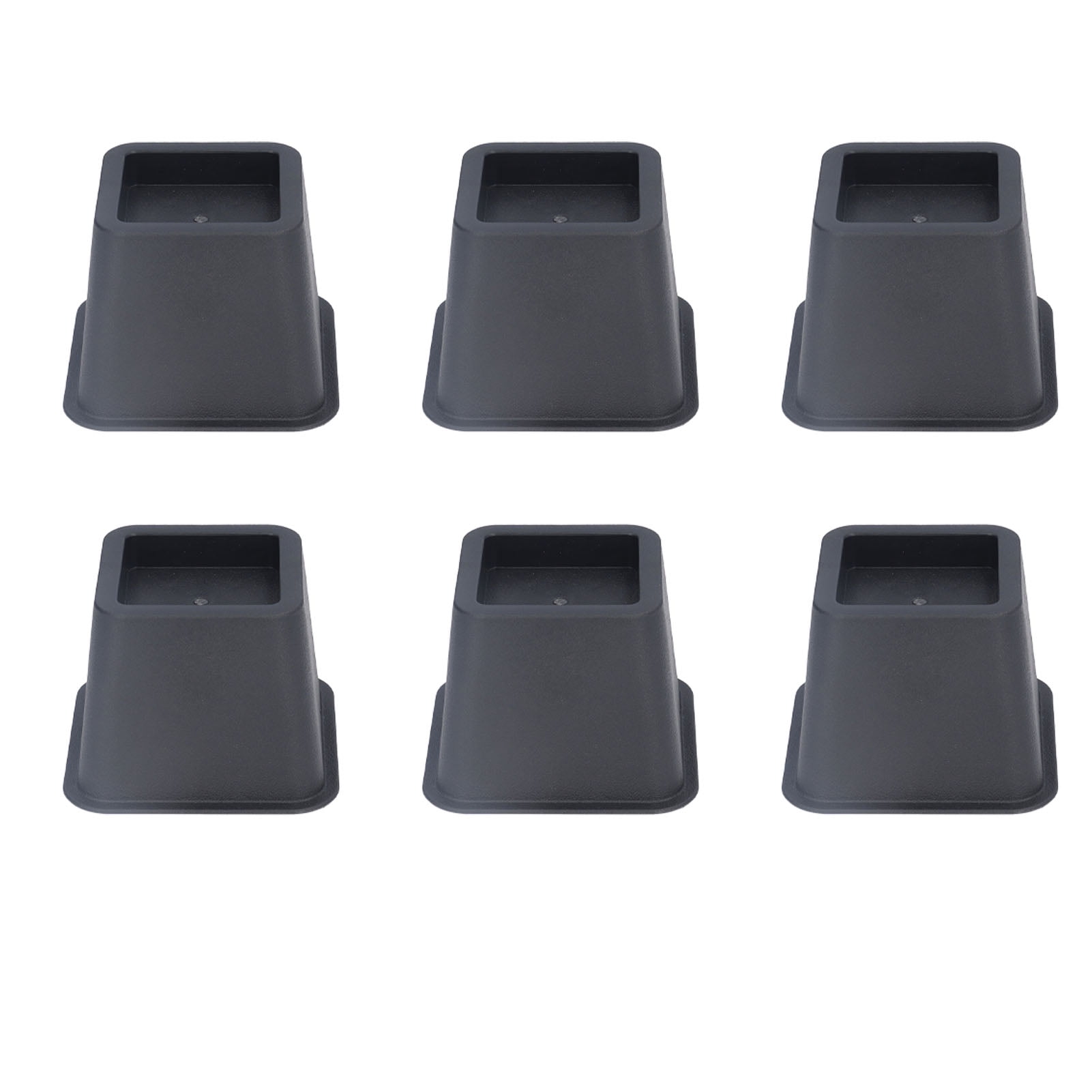 Lift & Protect Bed, Sofa, Table & Cabinet Feet 3 Inch Black Trapezoid ...