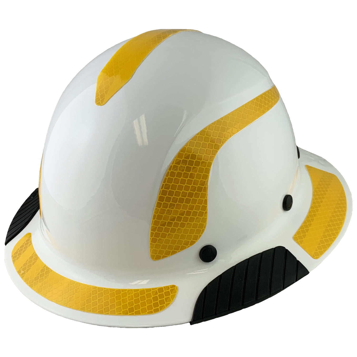 Lift Safety Helmet - Actual Carbon Fiber Full Brim Hard Hat - White ...