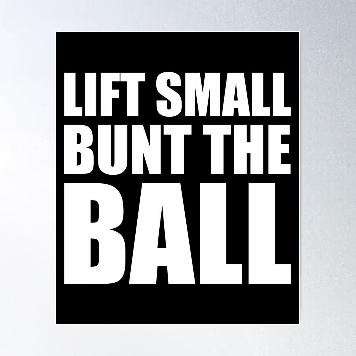 Lift Small Bunt The Ball Poster Wall Art, Modern Wall Decor For Living ...