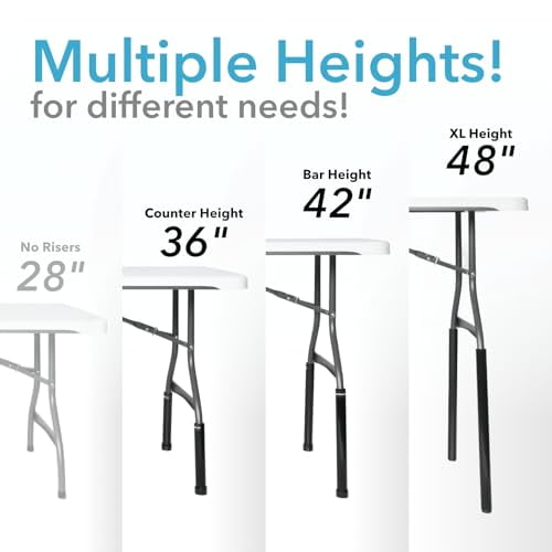 Lift Your Table® Folding Table Risers - Standing Desk Kit - USA Made ...