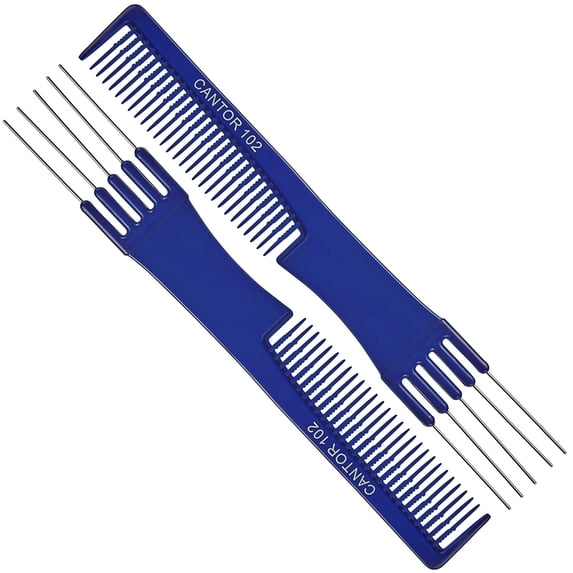 Cantor, Lift Teasing Comb and Hair Pick, 2 Pack, Dark Blue - Walmart.com