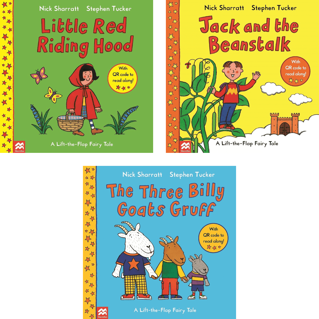 Lift The Flap Fairy Tale Set : Little Red Riding Hood; Jack And The ...