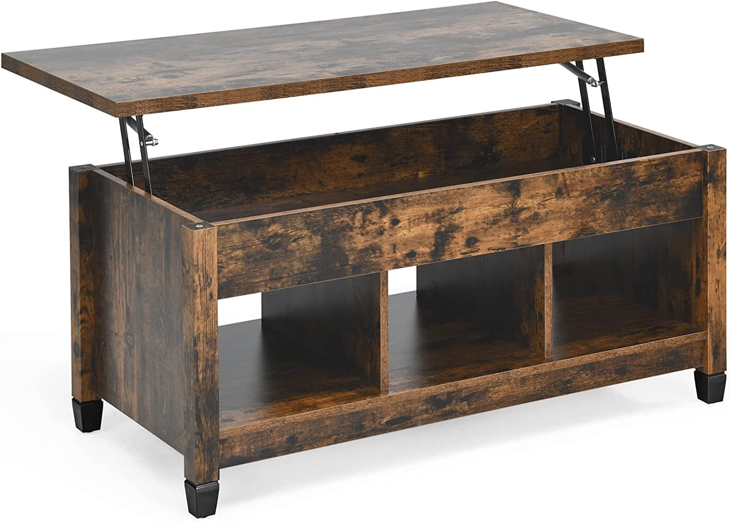Lift Top Coffee Table with Hidden Storage, Rectangular Sofa Tea Table ...
