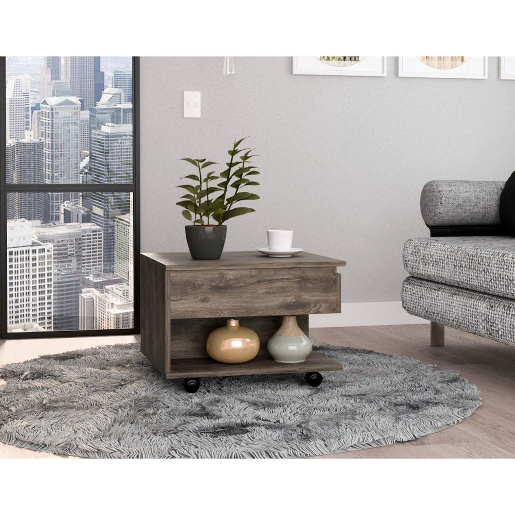 Lift Top Coffee Table In Design, Concealed Storage Space, Expansive ...