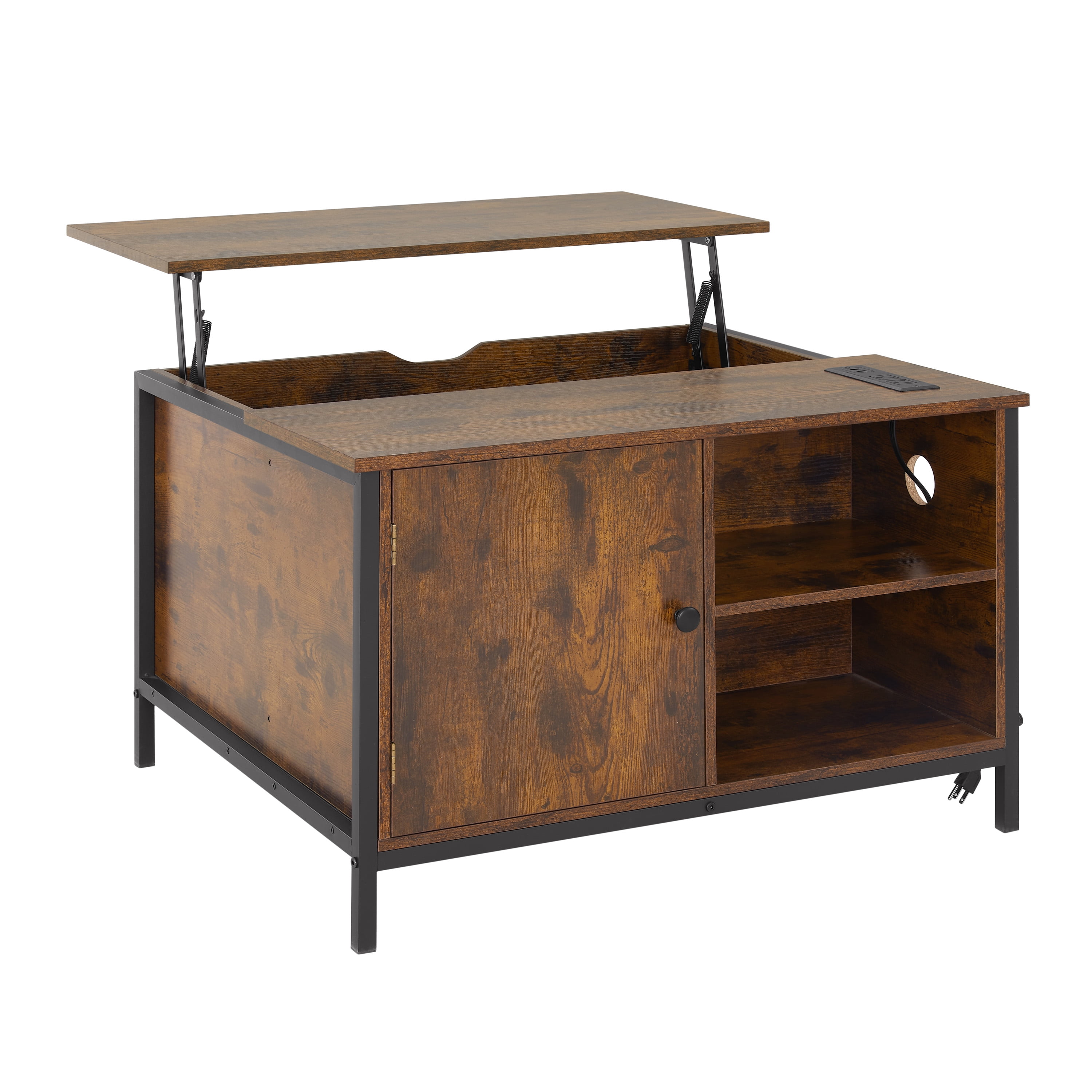 Lift Top Coffee Table Multi-Function Coffee Table With Hidden ...