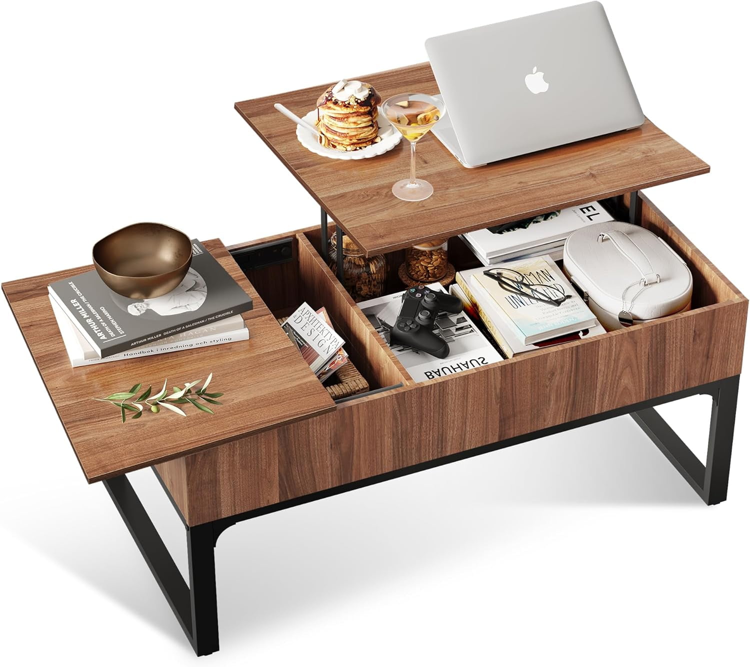 Lift Top Coffee Table with Storage, 40.9" Coffee Table with Lifting Top ...