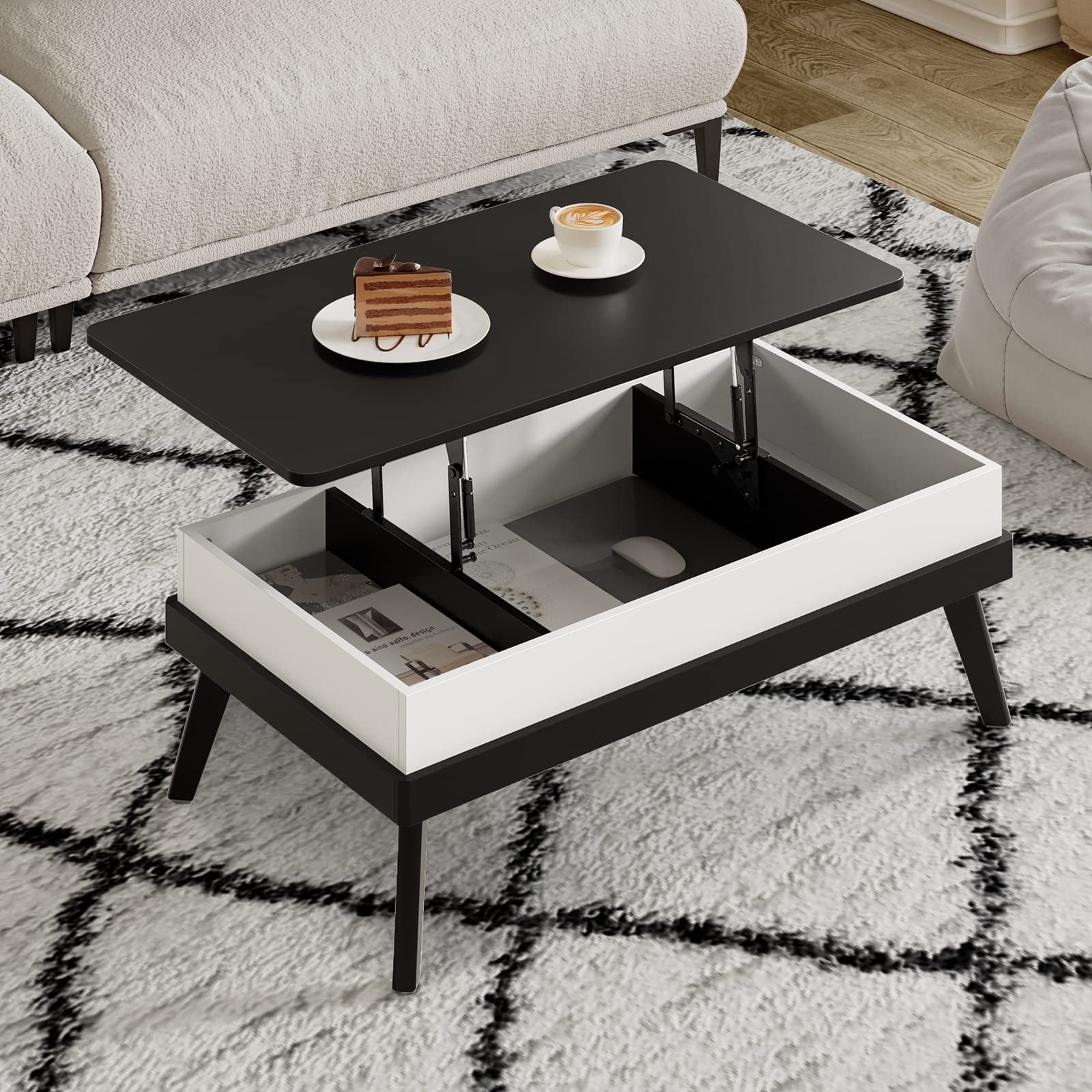 Lift Top Coffee Table, Ten Minute Install Coffee Table Center Table ...