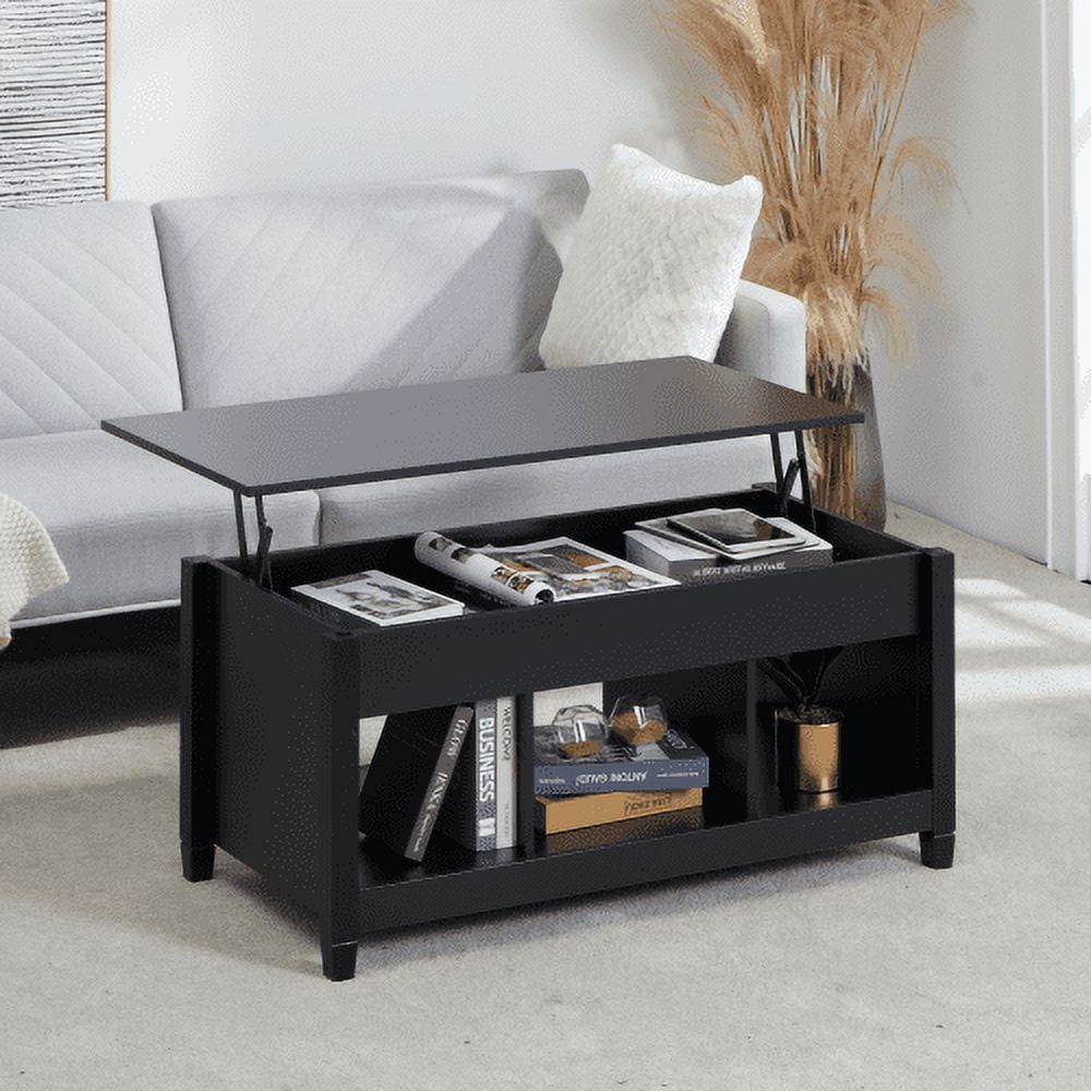 Lift Top Coffee Table, Wooden Lift Tableto with Hidden Compartment and ...