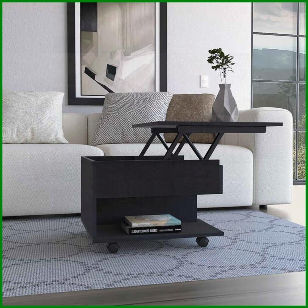 Lift Top Coffee Table with Concealed Storage – Black Wengue Finish ...
