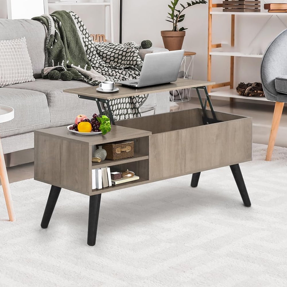 Lift Top Coffee Table with Hidden Compartment - Modern Dining Table ...