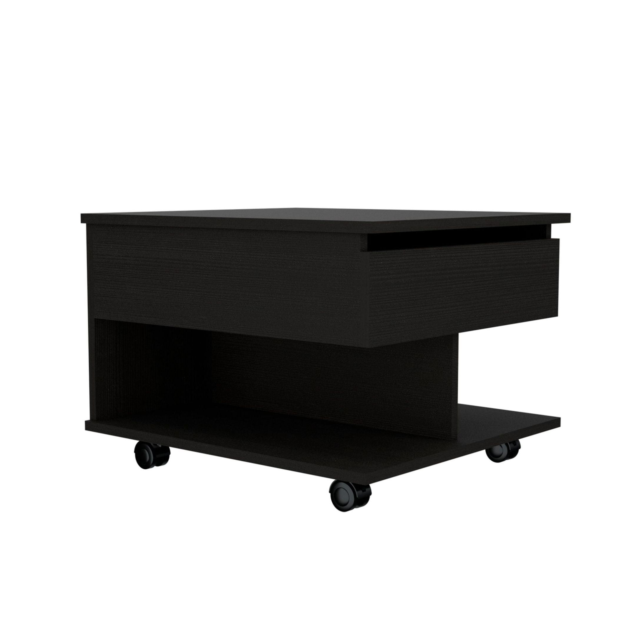 Lift Top Coffee Table with Storage, Casters - Modern Living Room Table ...