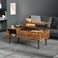 Lift Top Coffee Tables for Living Room, Small Rising Wooden Center ...