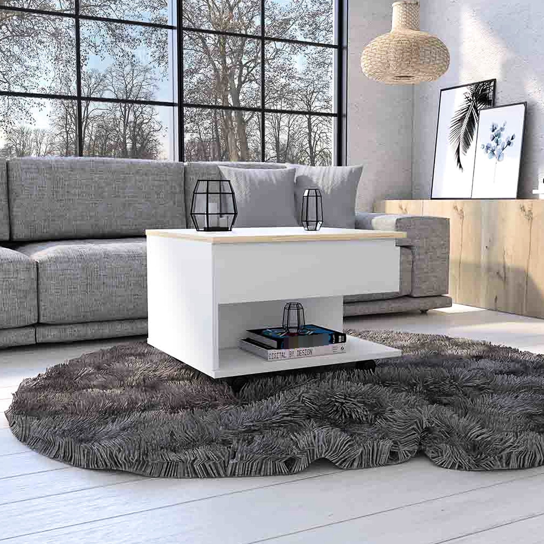 Lift Top and Smart Wheels - Innovative Coffee Table for Contemporary ...