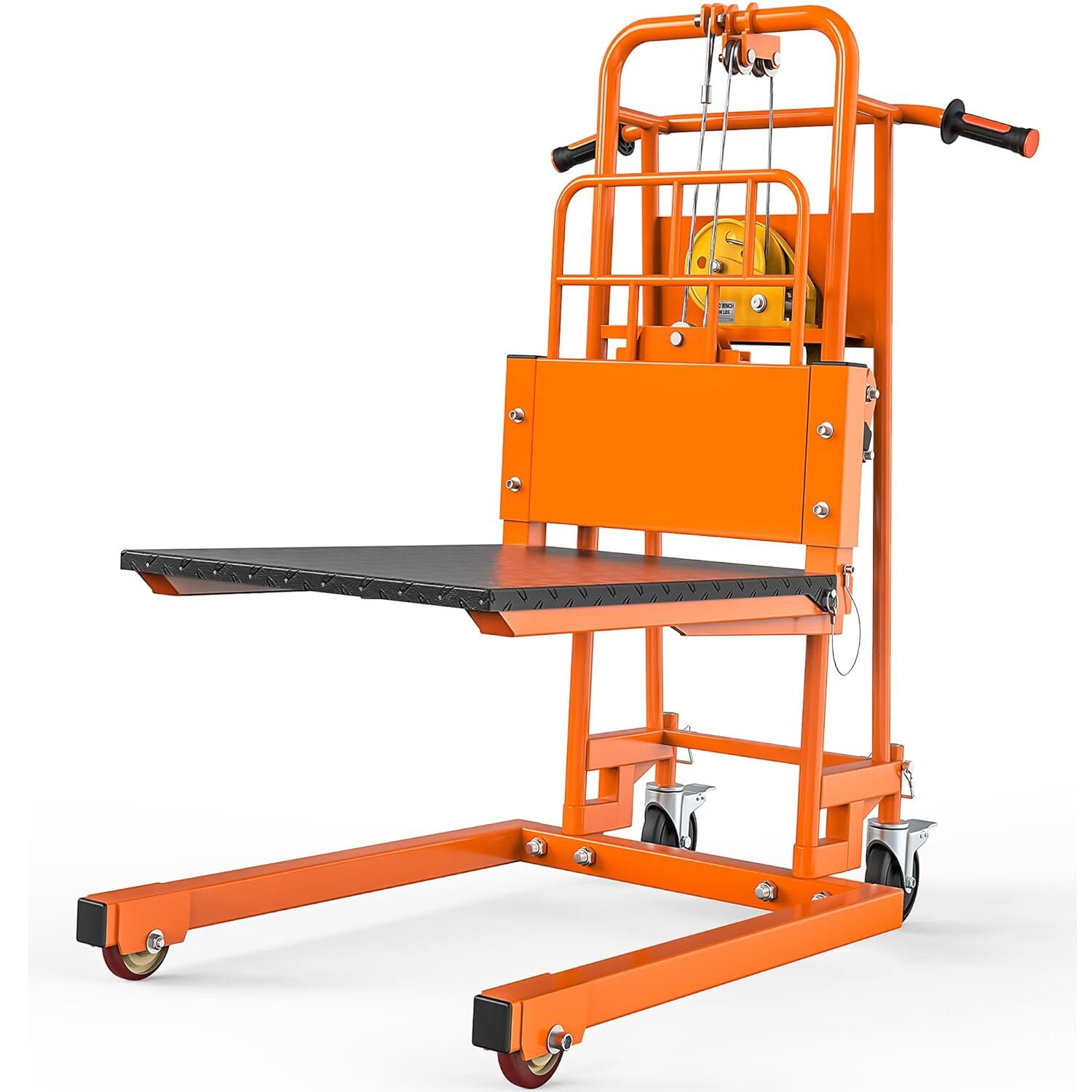 Lift Winch Stacker Truck Dolly W/ Lift Table 330 lb Max Load 32" Lift Height - Walmart.com