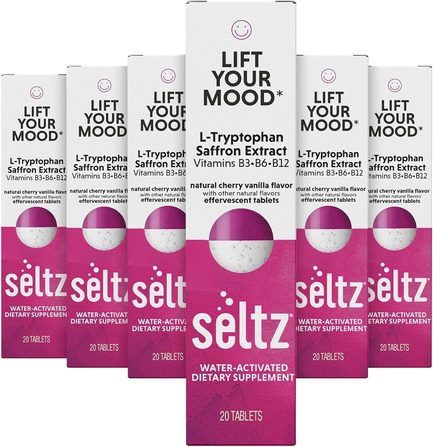 Lift Your Mood - Seltz® Water-Activated Vitamins - 1 x 20 Effervescent ...