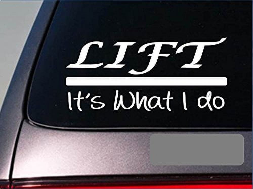 Lift sticker decal *E281* weightlifting weights gym gloves benchpress ...