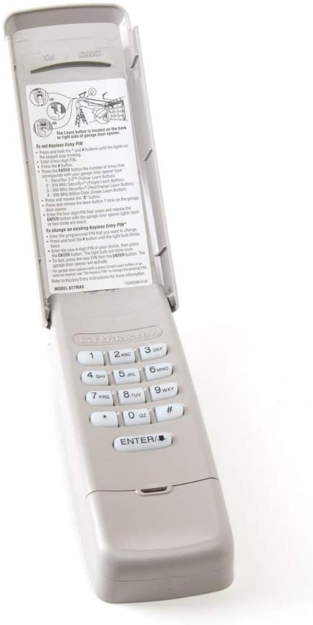 LiftMaster 877MAX Garage Door Opener 377LM 977LM Compatible 315mhz ...