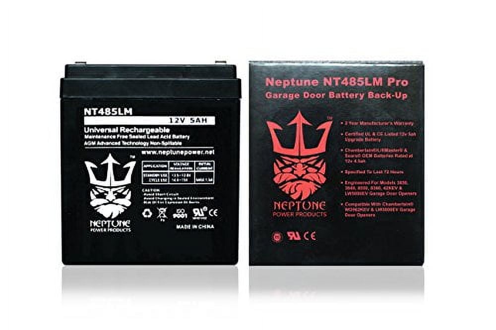 LiftMaster/Chamberlain 485LM Replacement Neptune 12v 5ah Garage Door ...