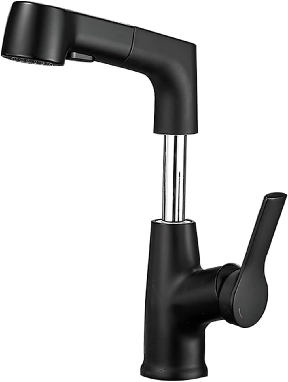 Liftable Pull Down Basin Faucet 360° Rotation Bathroom Vanity Faucets ...