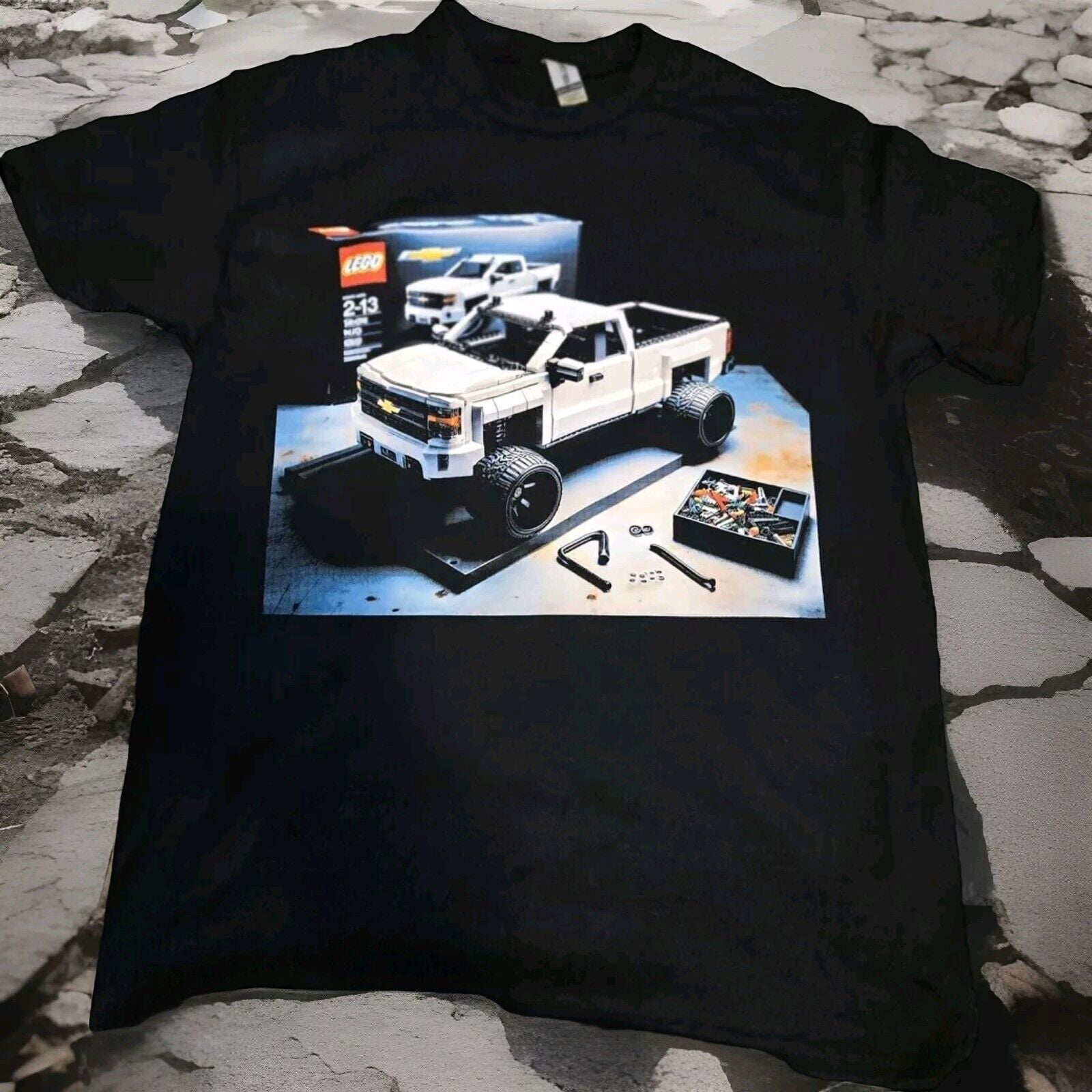 Lifted Levantada Chevy Silverado Custom Lego Truck Shirt - Walmart.com