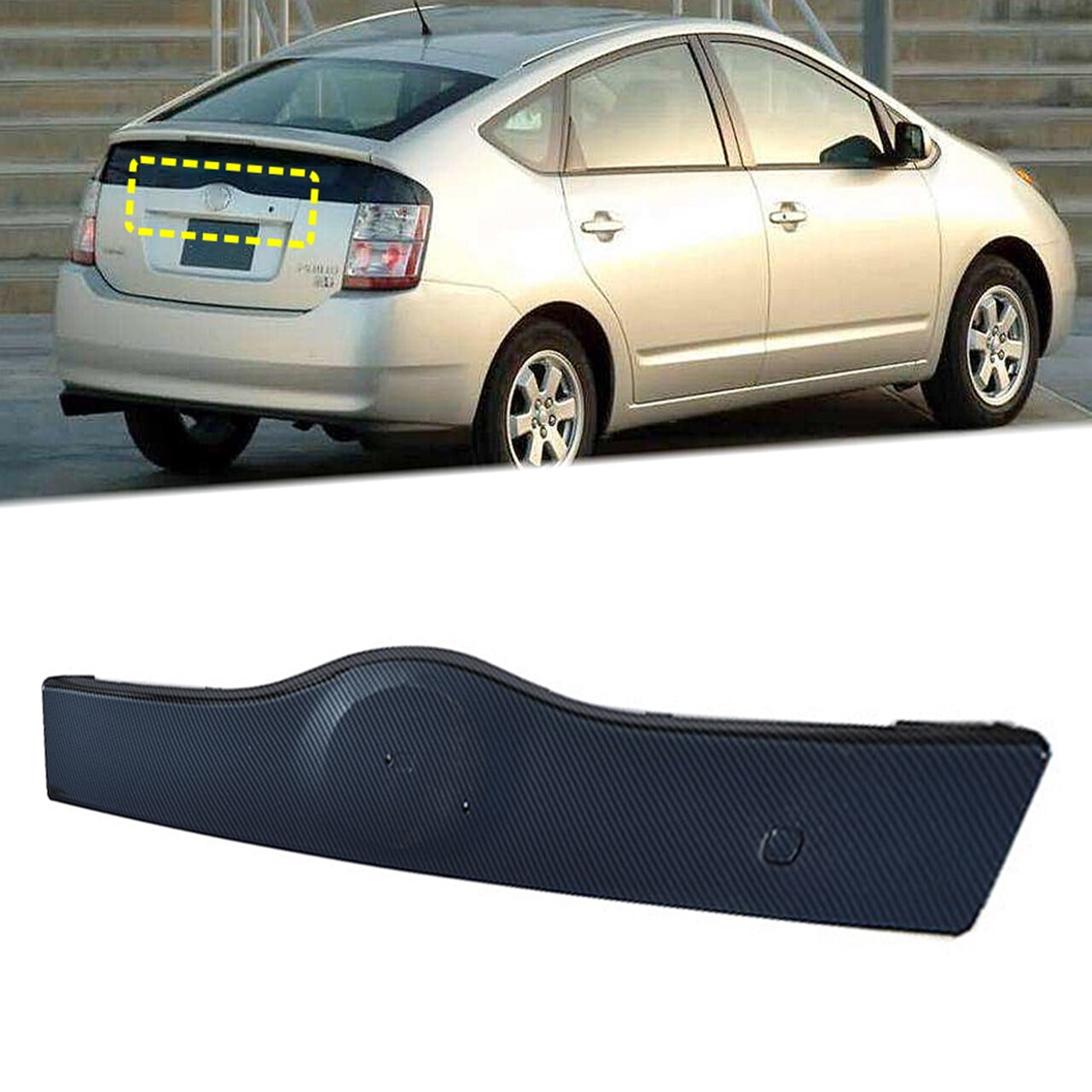 Liftgate Tailgate Handle Cover Carbon Fiber Fit for Toyota Prius 2004 ...