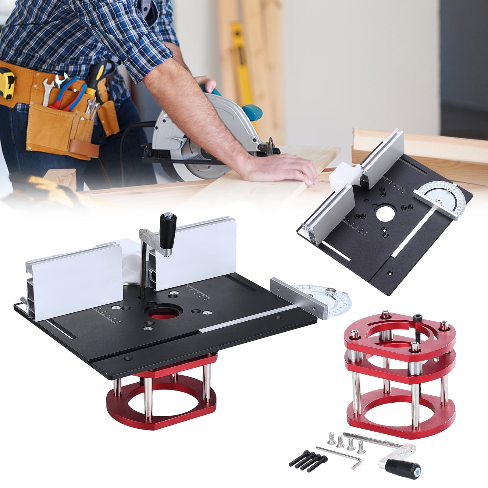 Lifting Base Router Lift With Engineering Plastic Backer 51mm Maximum ...