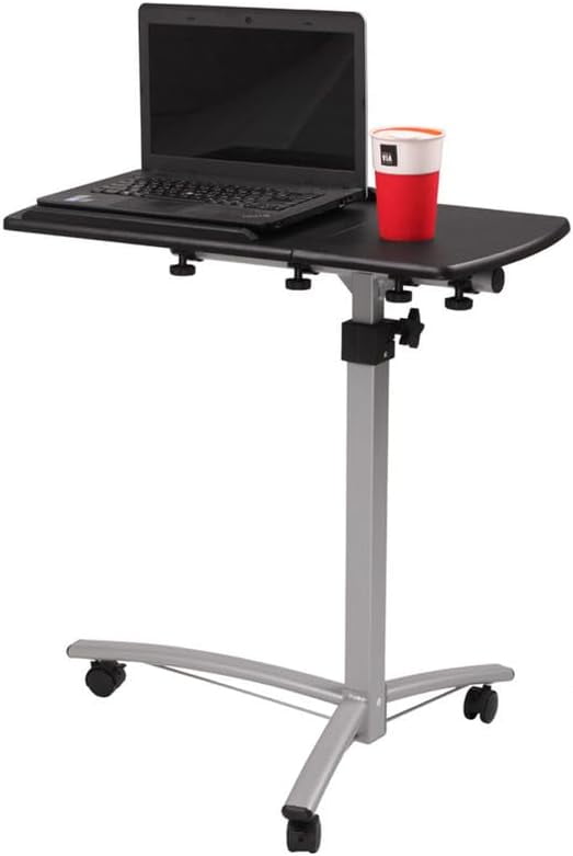 Lifting Computer Desk Standing Adjustable Height Mobile Desk with 3 ...