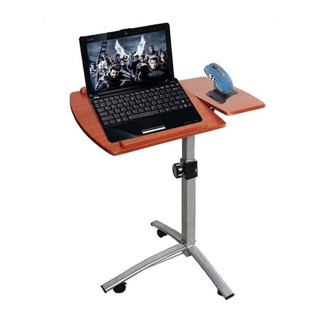 Lifting Computer Desk With Wheels (74-104)cm Height Brown - Walmart.com