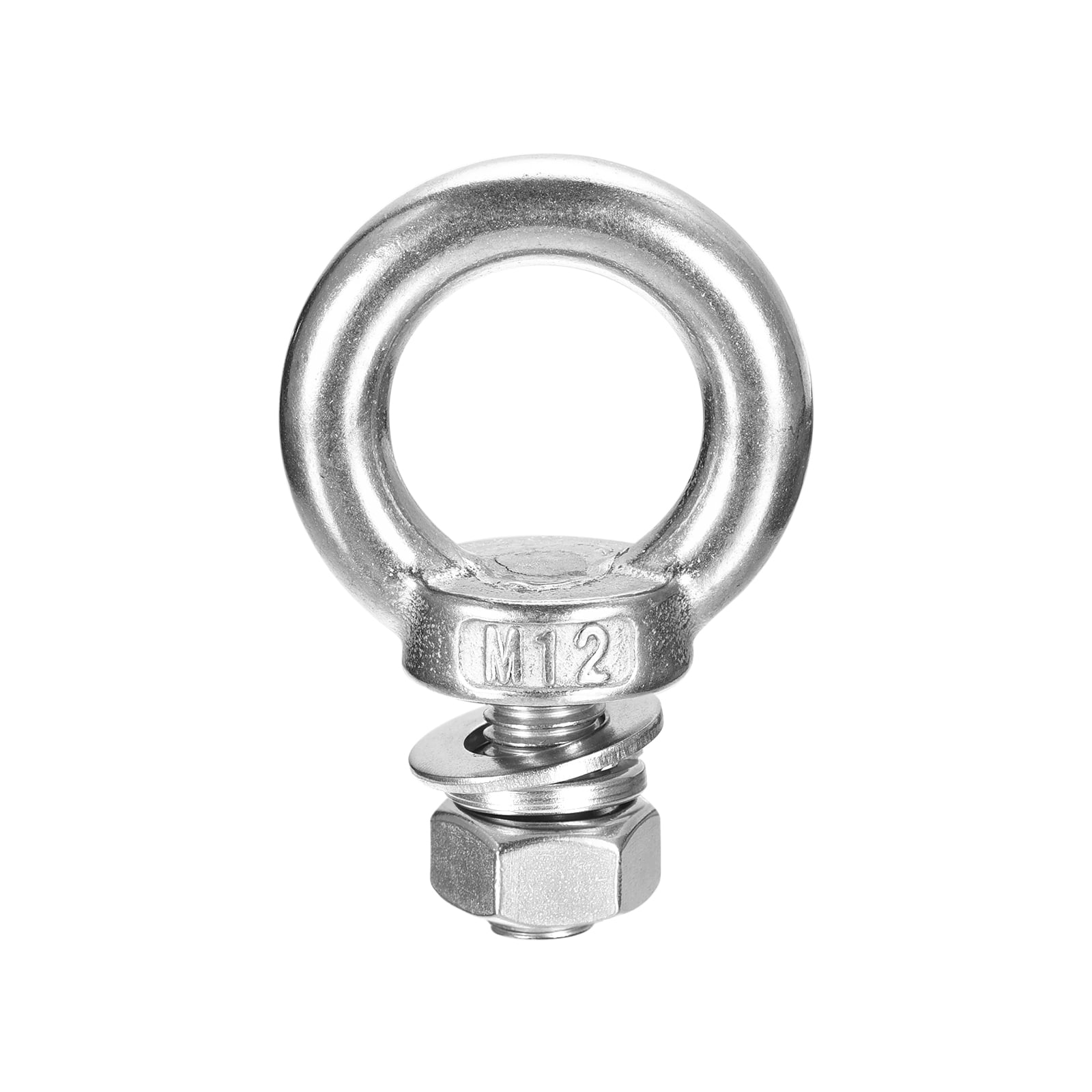 Lifting Eye Bolt 1 Set M12x20mm Eye Bolt with Nut Washer 304 Stainless ...