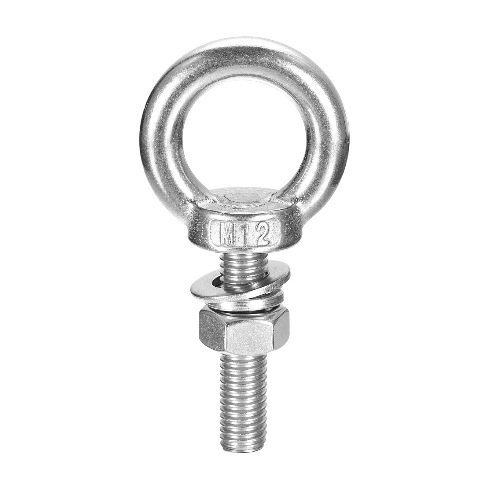 Lifting Eye Bolt 1 Set M12x50mm Eye Bolt with Nut Washer 304 Stainless ...