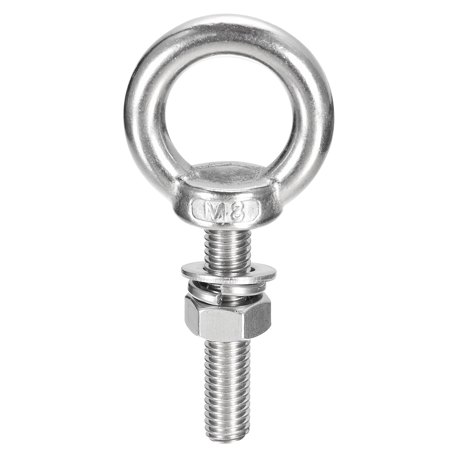 Lifting Eye Bolt 1 Set M8x40mm Eye Bolt with Nut Washer 304 Stainless ...