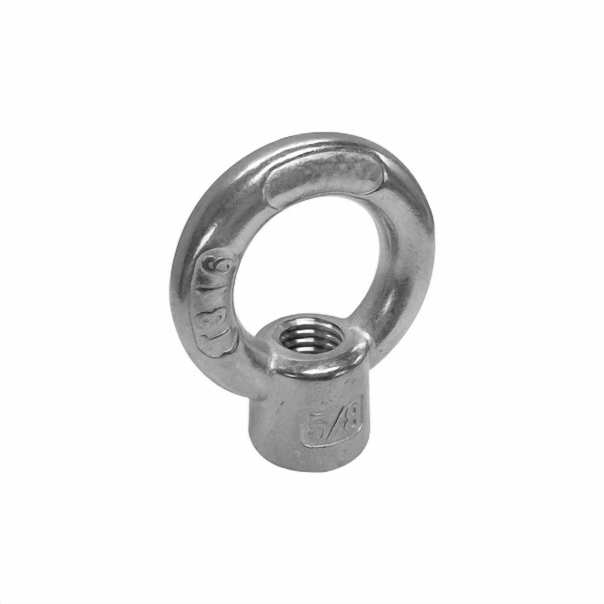 Lifting Eye Nut 3,200 Lb Cap Unc Tap Boat Marine 316 Stainless Steel 5/ ...