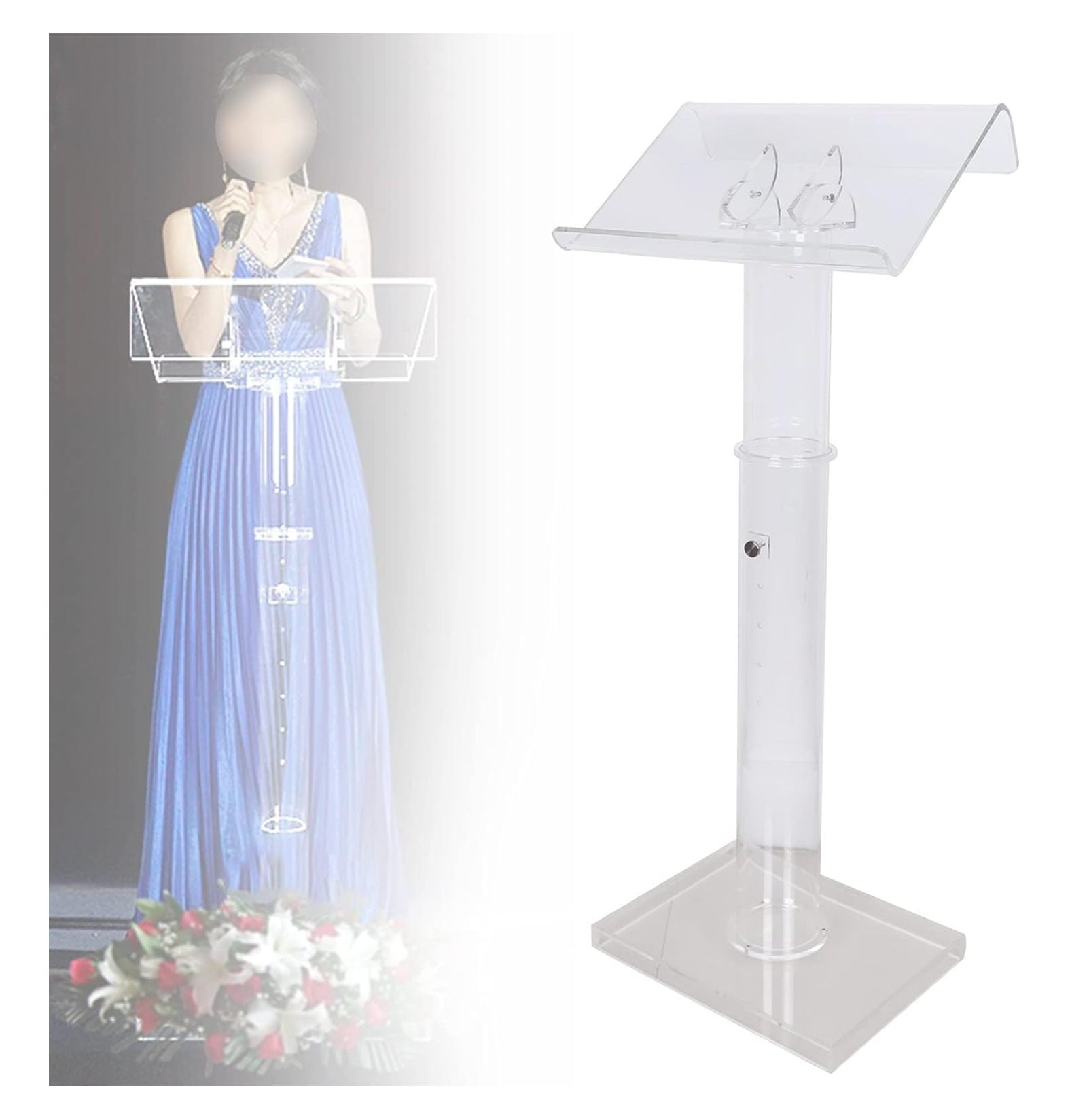 Lifting Podium Podium Stand for Churches, Portable Lecterns & Podiums ...