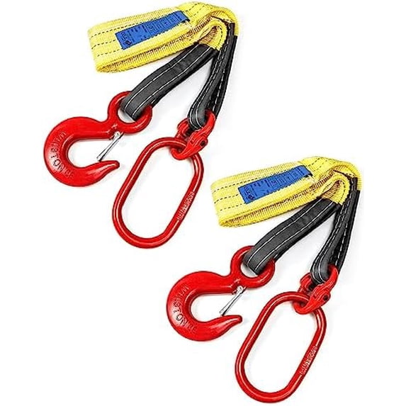 Lifting Slings Web Sling, 3.3 Ft Single Wire Rope, 6600lbs Polyester ...