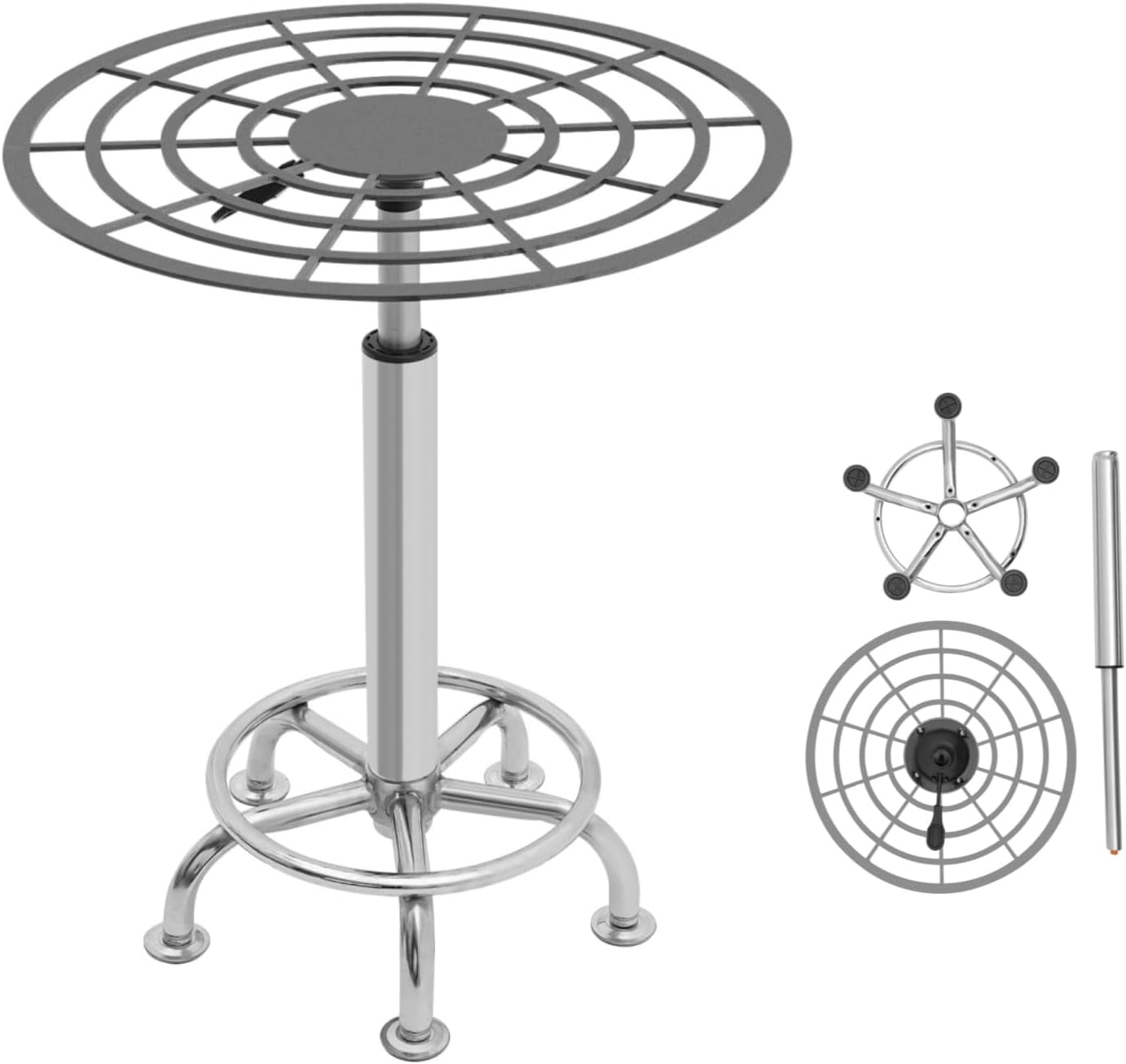 Lifting Spray Painting Table 23.6-31.5" Height Adjustable Rotating ...