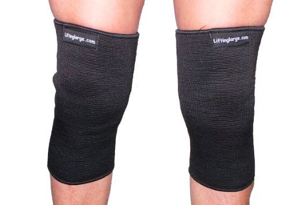 LiftingLarge Black Crusher 2 Ply Knee or Elbow Sleeves (Medium 8-9.5 ...
