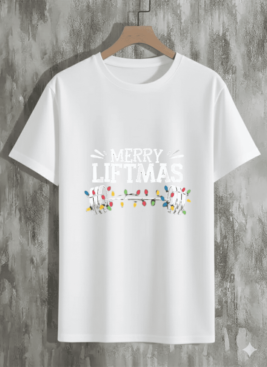 Liftmas Fitness Gym Holiday Lifters Fun Winter Workout Theme Unisex T ...