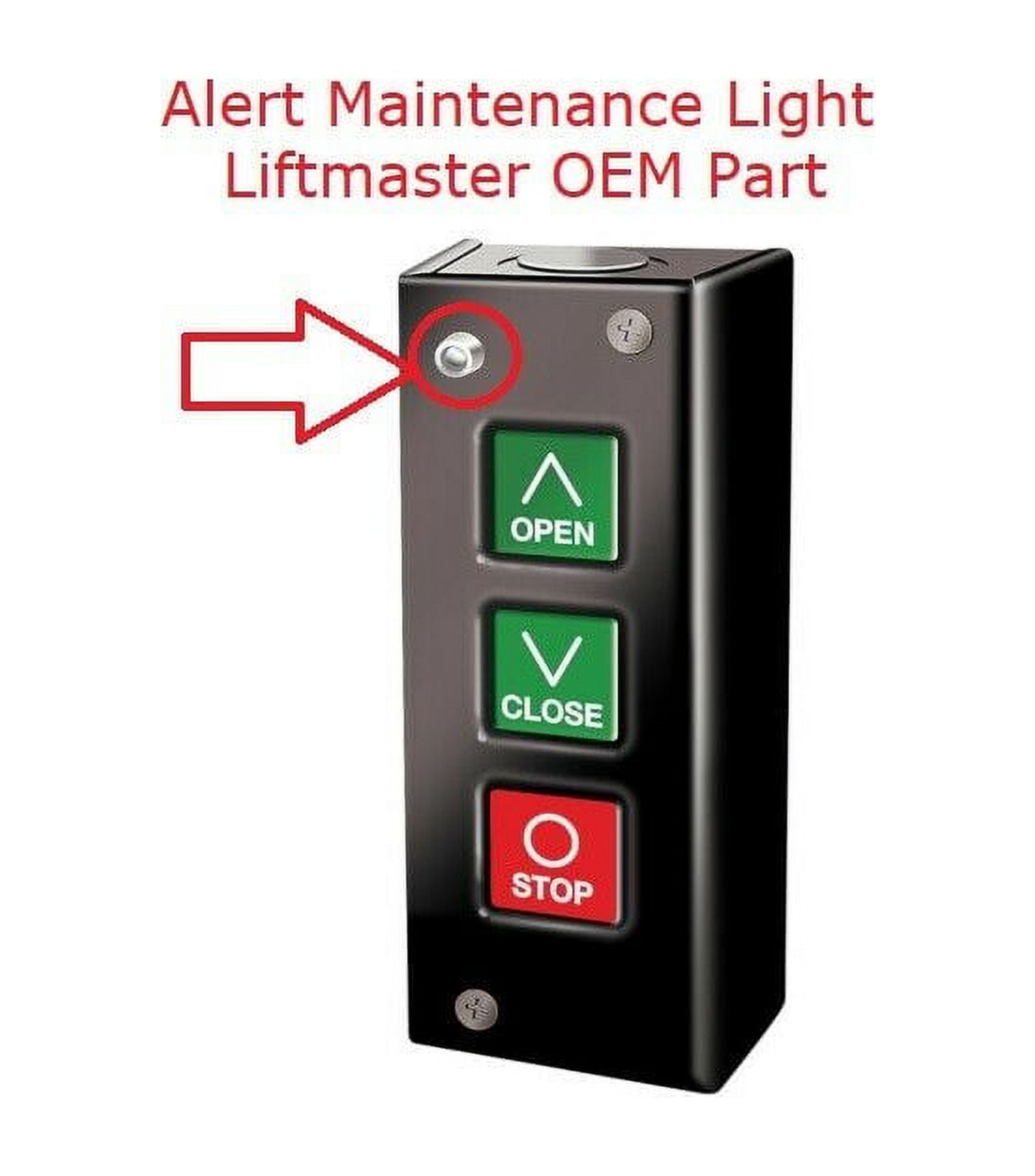 Liftmaster 02103L PBS-3 Garage Door Control Station with Light ...
