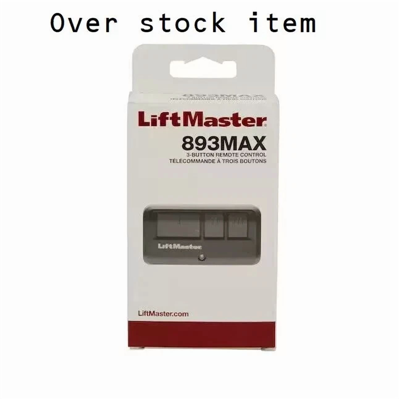 Liftmaster 893Max 3 Button Visor Remote Control Garage Door Opener ...