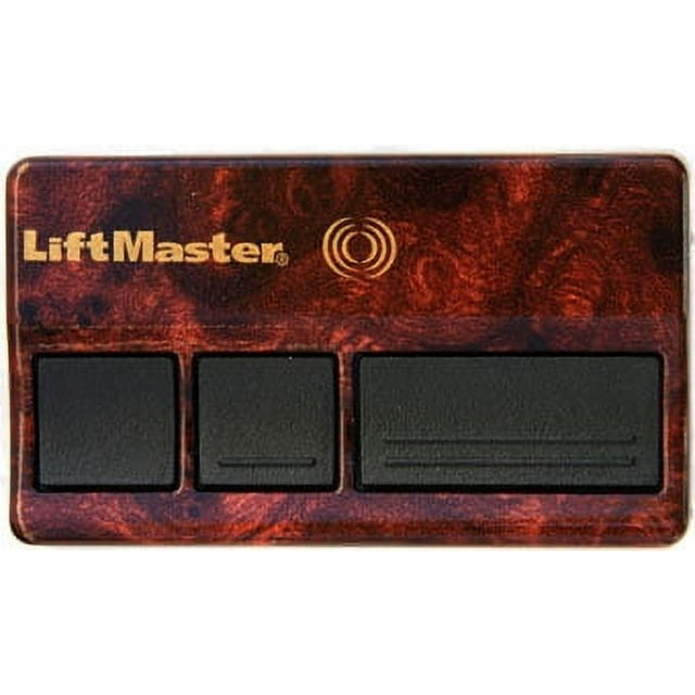 Liftmaster 973W 3-Button Garage Door Opener, Walnut Finish, Security+ ...