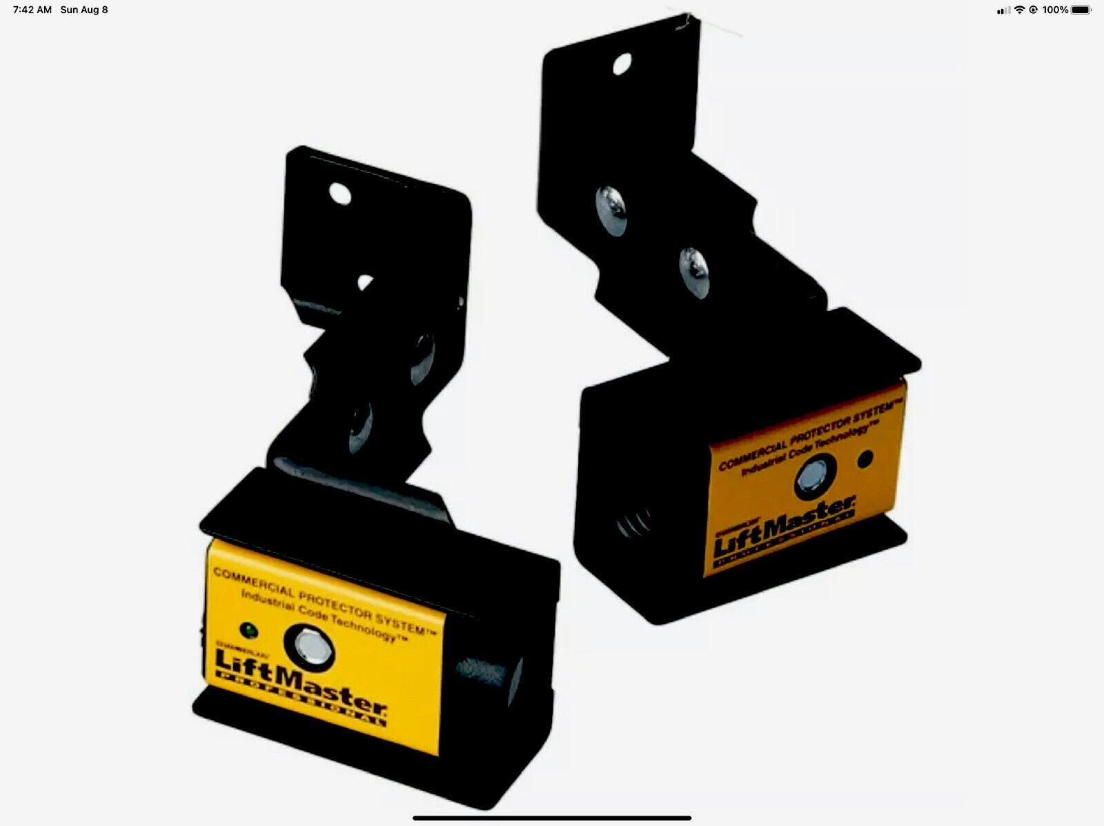 Liftmaster CPS-U Commercial Photo Eyes and Mounting Brackets Including ...