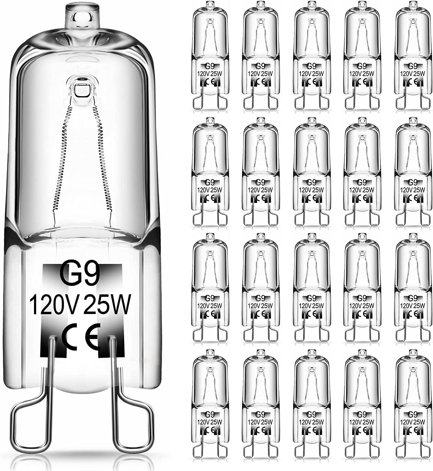 Light, 20 Pack G4, 12V 20W JC T3 Bi-Pin G4 Base Dimmable 3000K 2 Pin ...