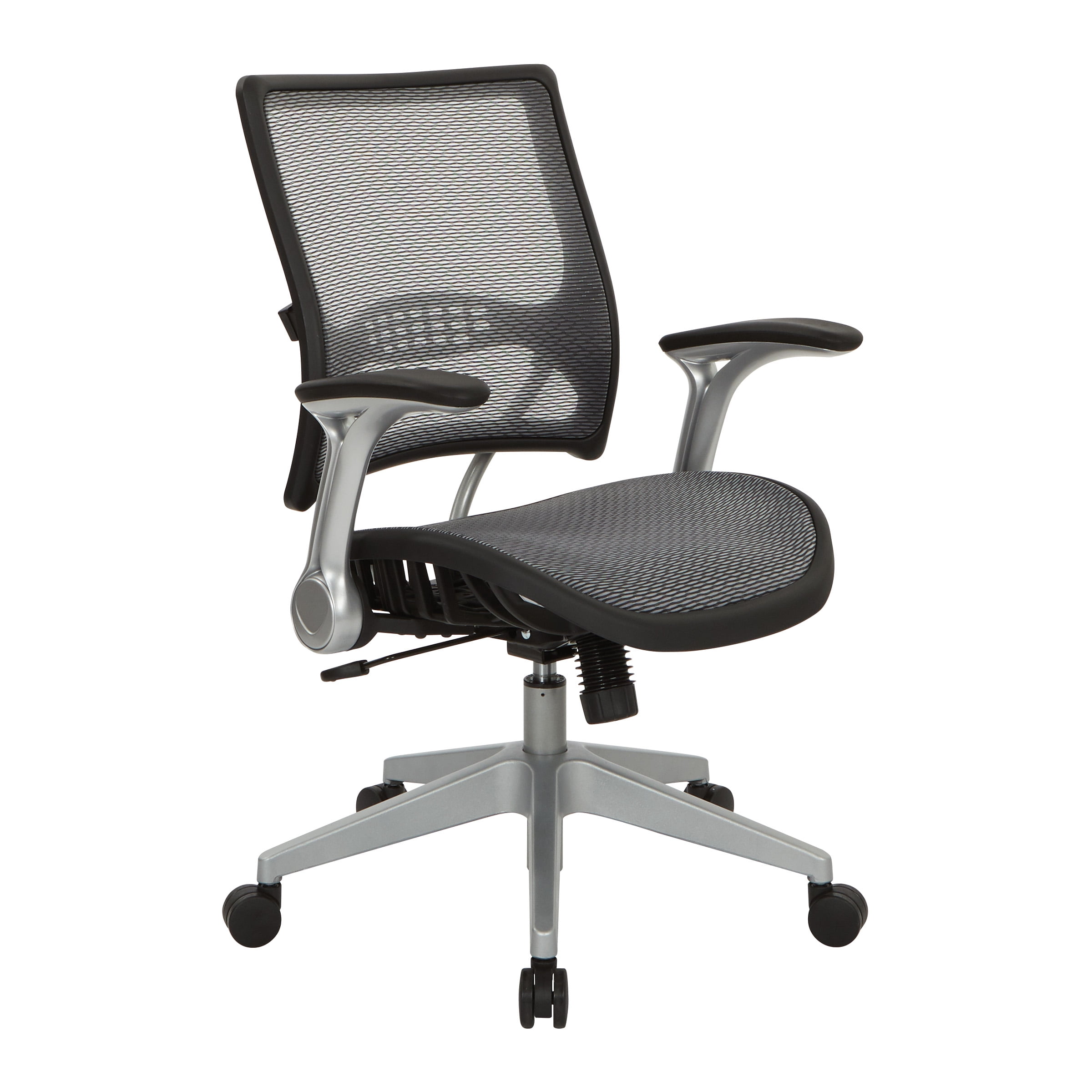 Light Air Grid Back and Seat Manager's Chair in Gray Fabric with ...
