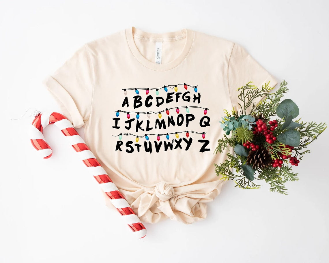 Light Alphabet T-Shirt, Doodle Teacher, Teaching Shirt, Teacher Gift ...