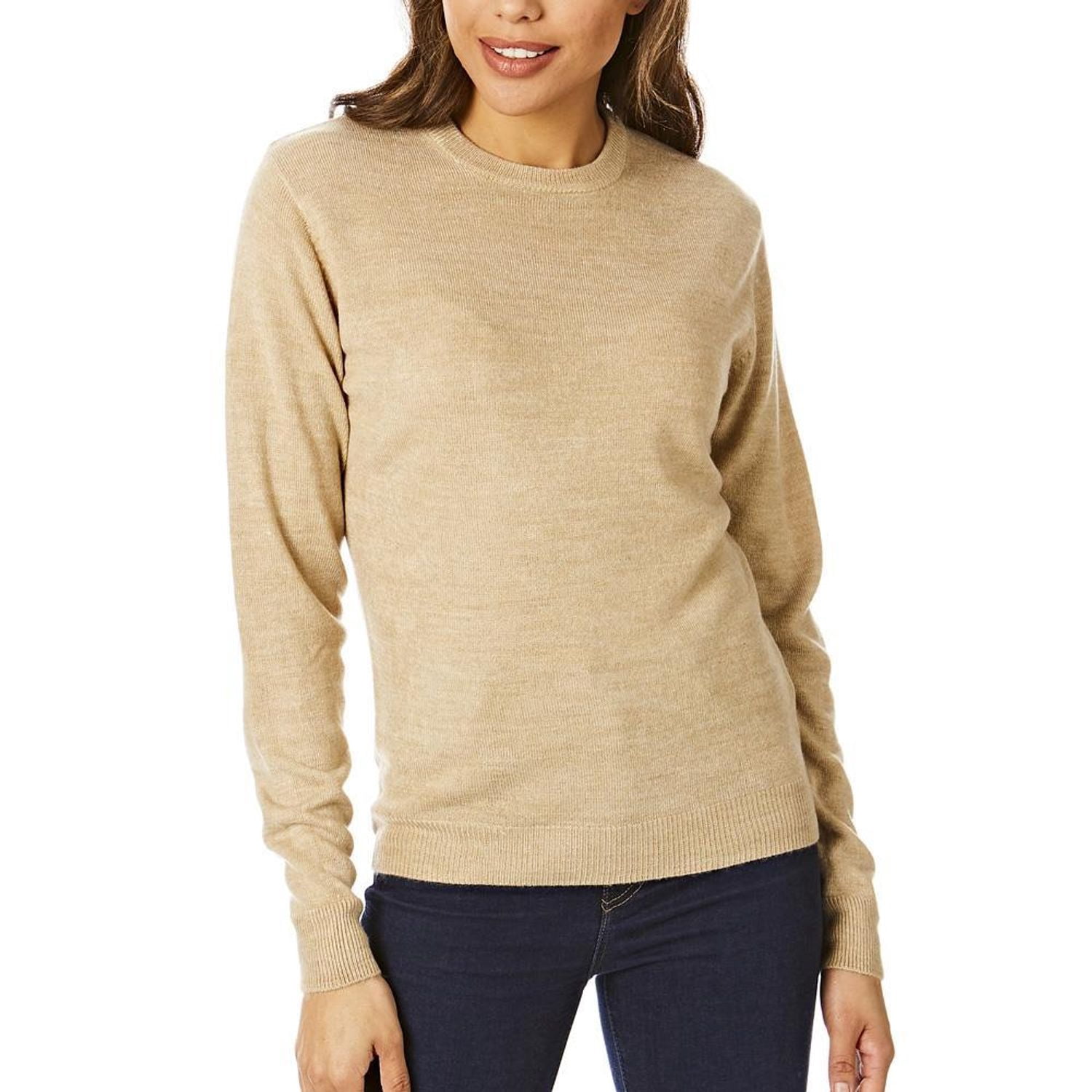 Light And Shade Womens Soft Touch Crew Neck Sweater - Walmart.com