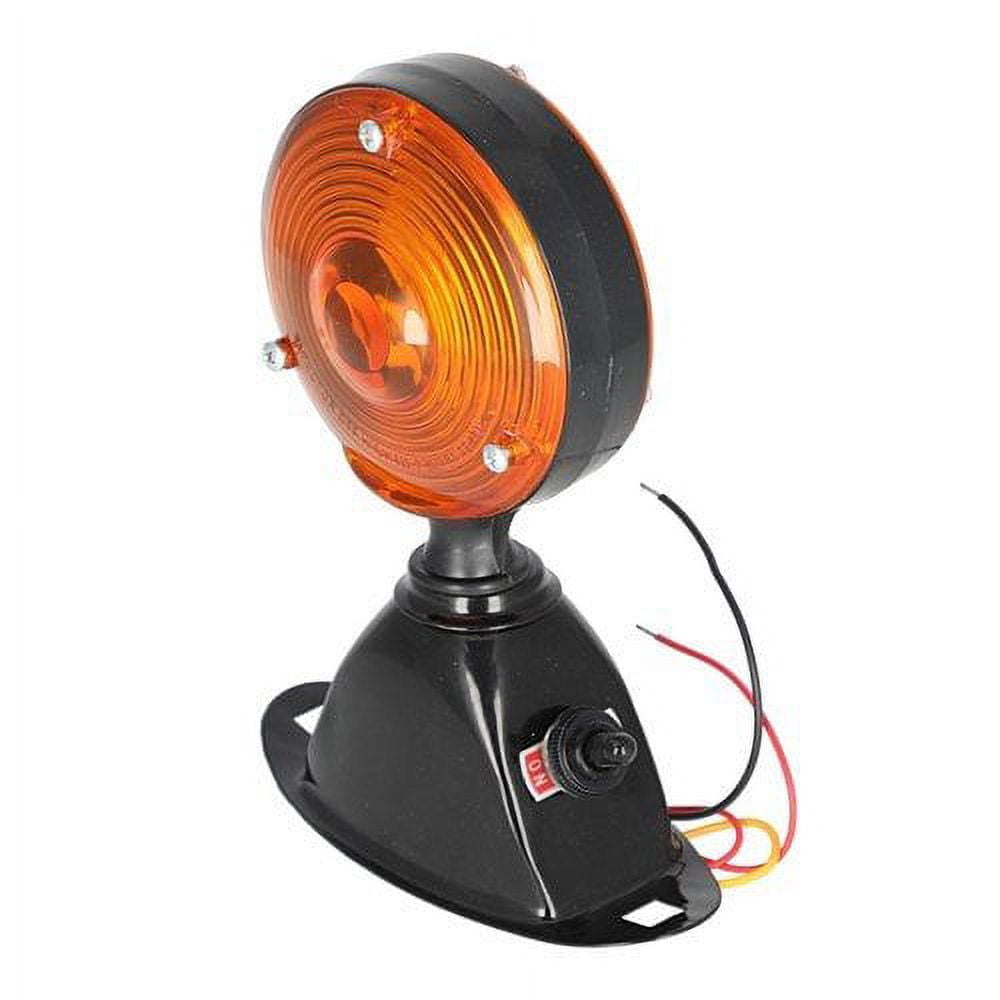 Light Assembly - 12V Safety Flasher w/ Switch Round fits Ford 2000 2600 ...