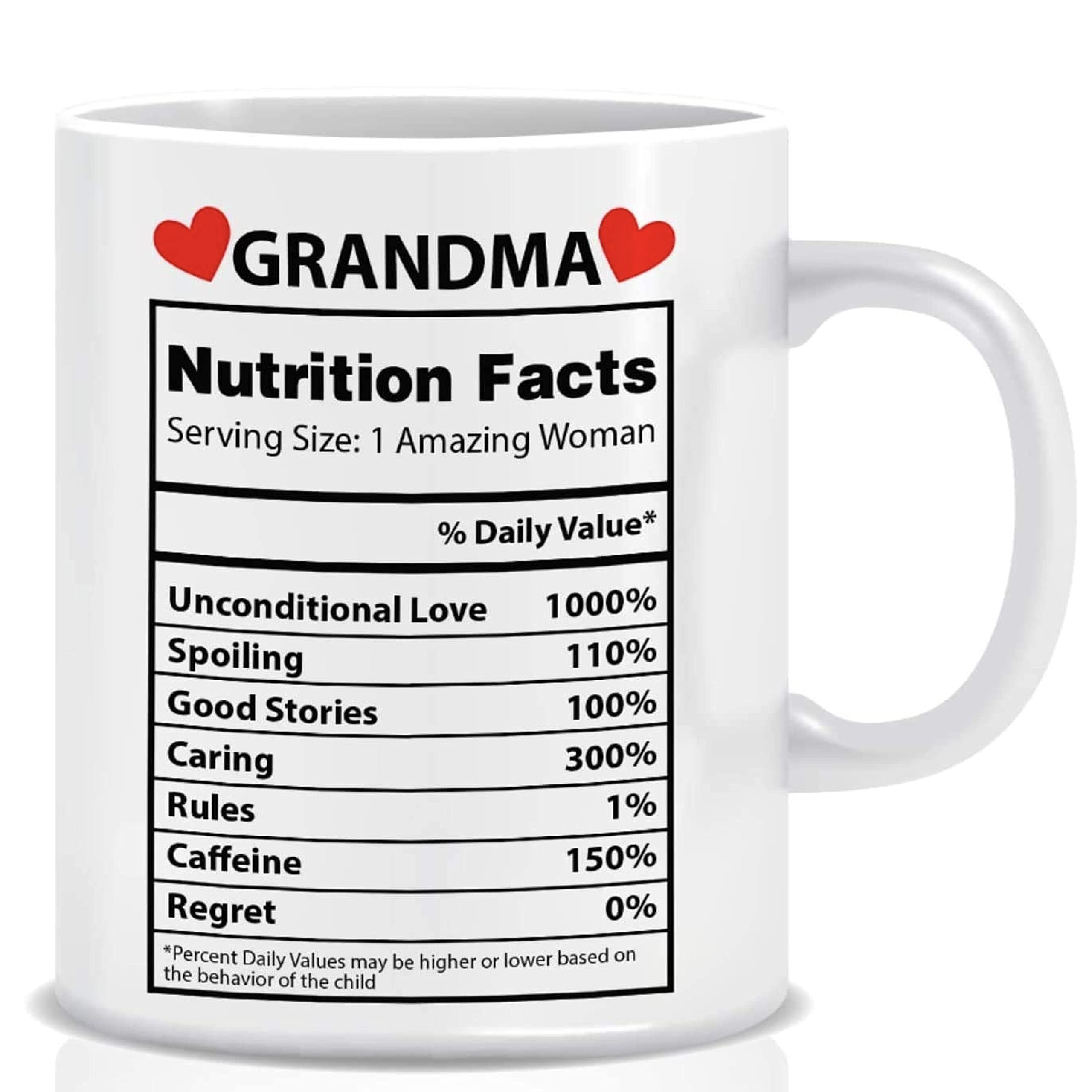 Light Autumn Teacher Appreciation Day Nutritional Facts Coffee Cup ...