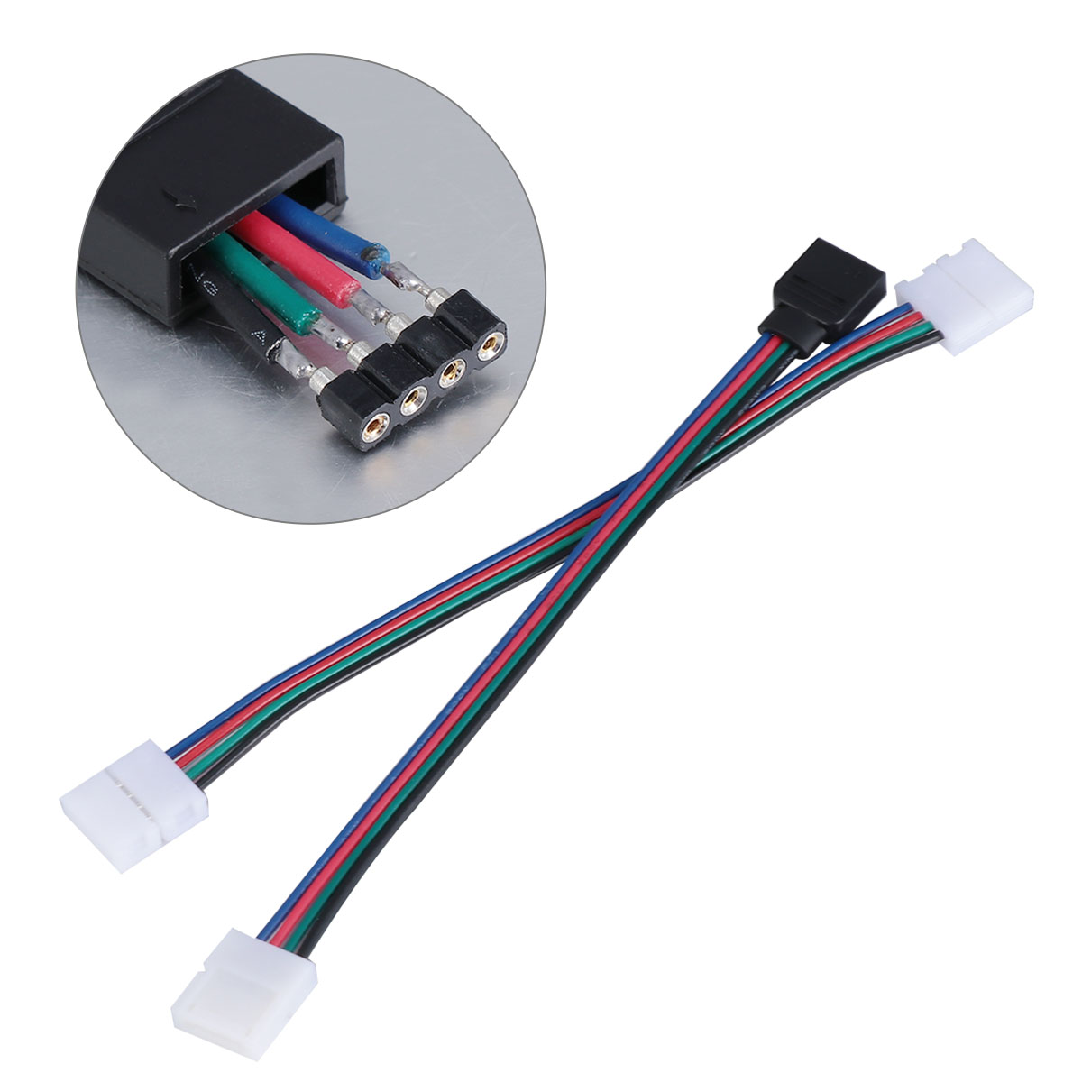 Light Bar Connector LED Light Strip Adapter Rgb Splitter Cable LED ...